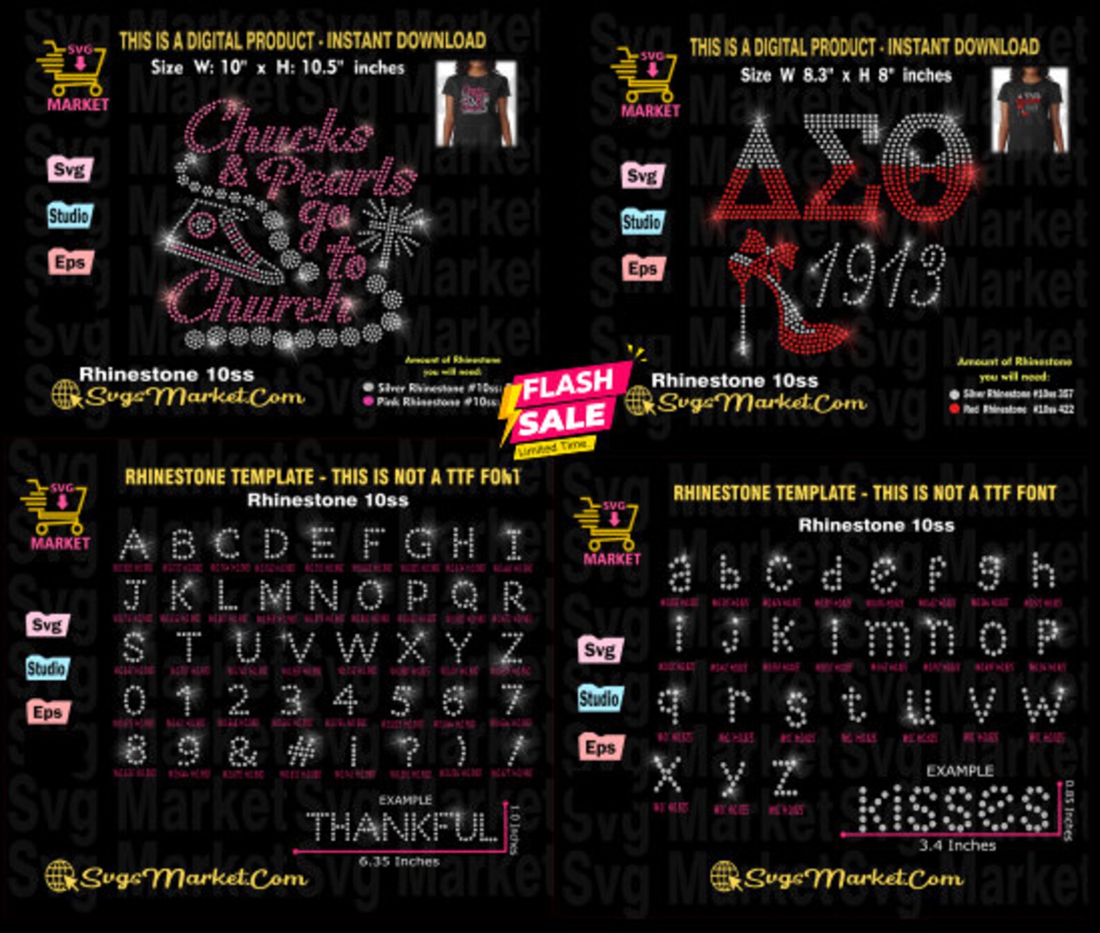 Mega Bundle Rhinestone Template Svg, Bundle Rhinestone Ss10 Svg for ...