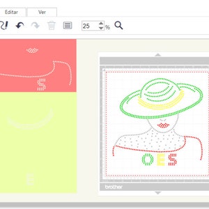 OES Rhinestone Template Svg, Rhinestone Ss10 Svg, Woman Rhinestone ...