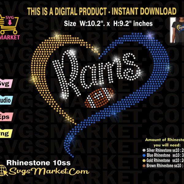 Rhinestone Svg - Etsy
