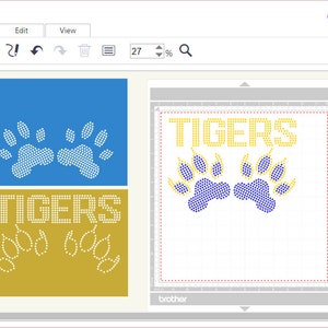 Tiger Svg Rhinestone Template Instant Download, Tiger Rhinestone ...