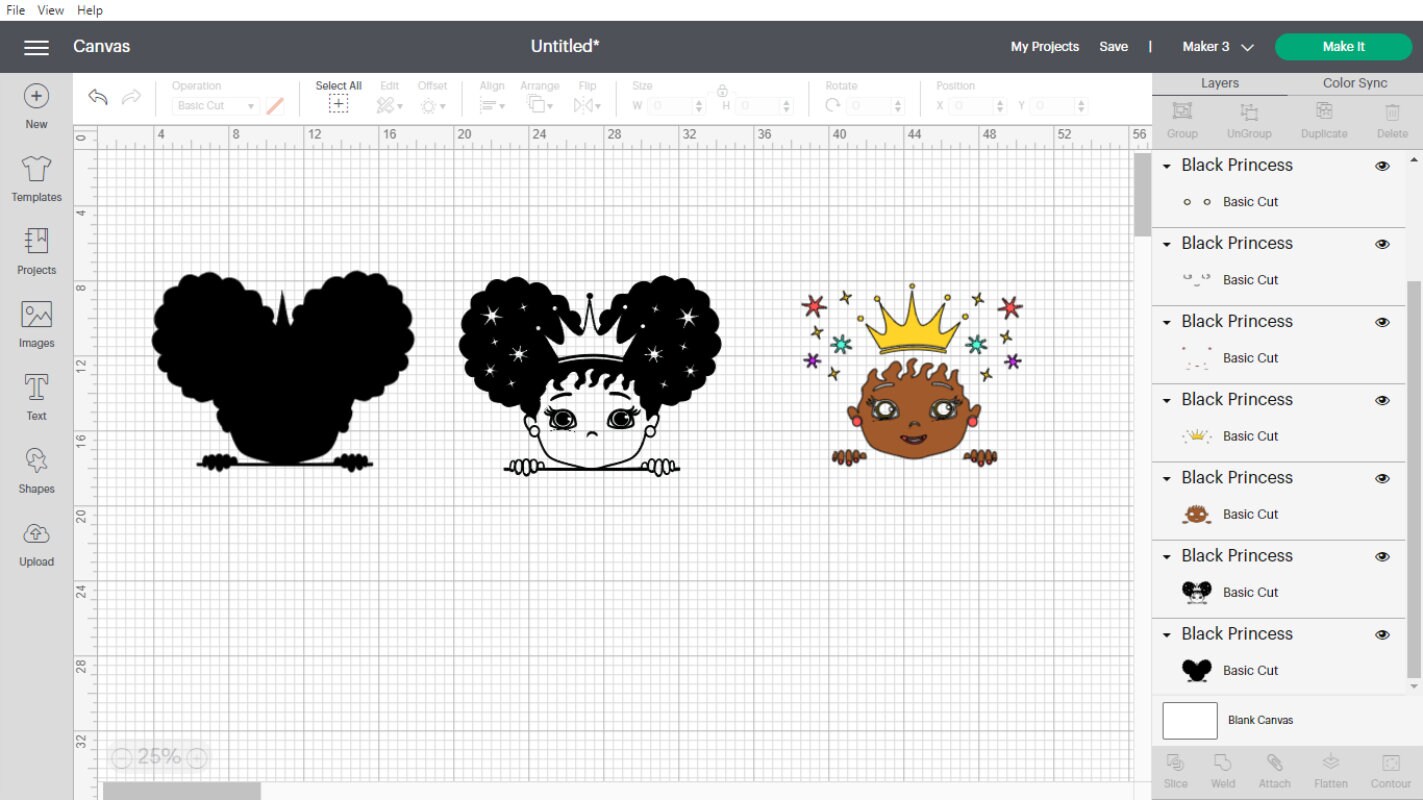 Peek a Boo Princess Svg Black Princess Svg Princess Svg for | Etsy