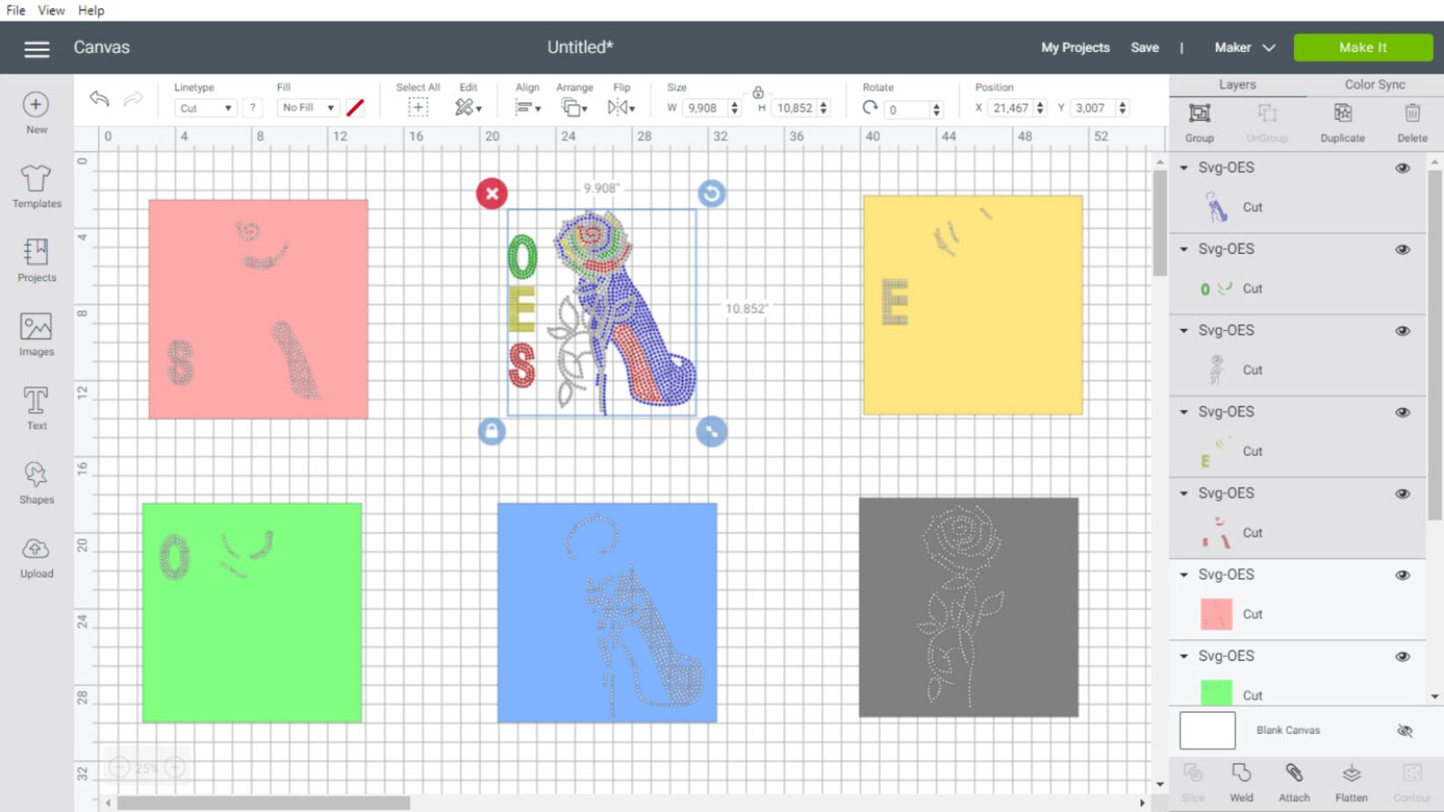 OES Rhinestone Template Svg, Oes Rose Heel Rhinestone Ss10 Svg ...