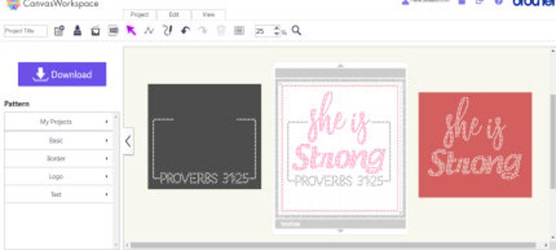She is Strong Rhinestone Template Svg Religious Rhinestone - Etsy