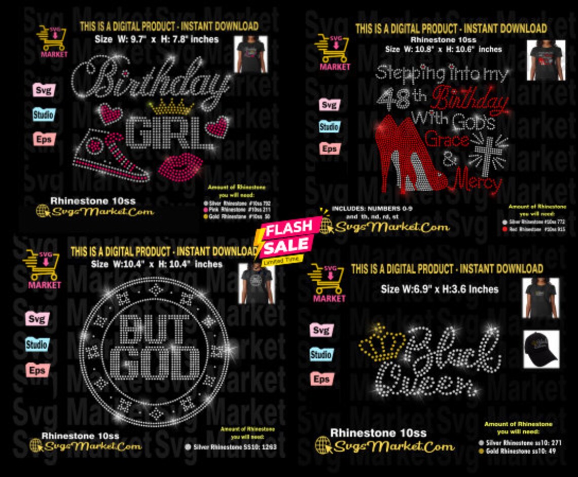 Mega Bundle Rhinestone Template Svg, Bundle Rhinestone Ss10 Svg for ...