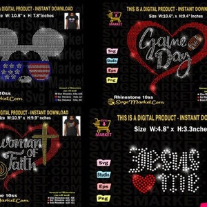 Mega Bundle Rhinestone Template Svg, Designs Pack Rhinestone Ss10 Svg ...