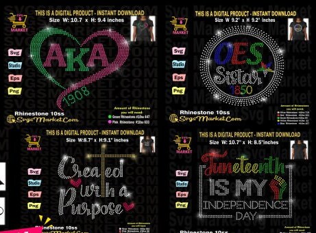 Mega Bundle Rhinestone Template Svg, Designs Pack Rhinestone Ss10 Svg ...