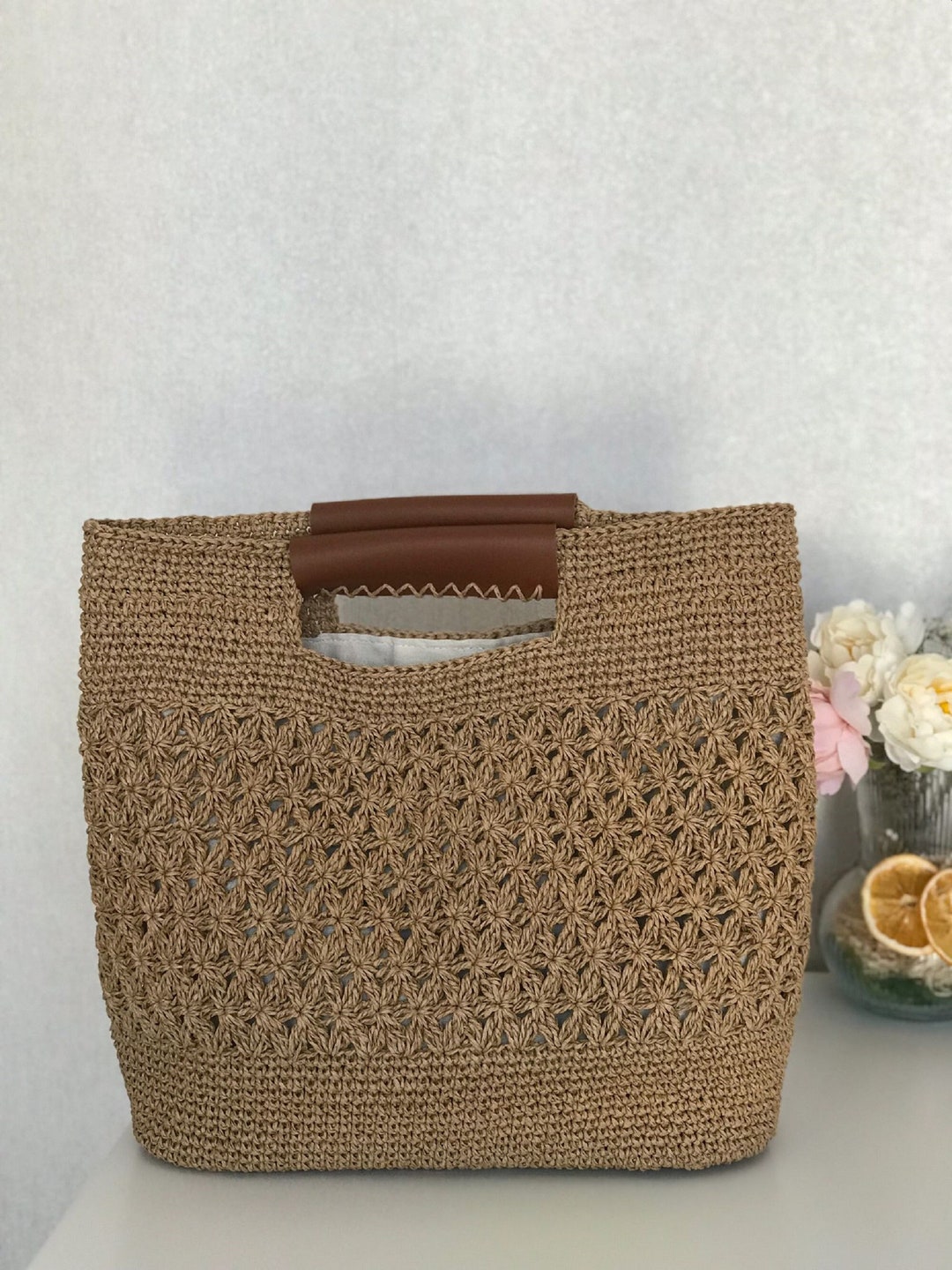 Handwoven Large Straw Tote Bag | Beach Large Capacity Bag| Summer ...