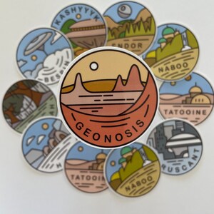 Star Wars Planet Stickers - Etsy