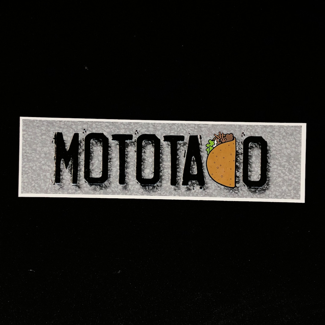 Mototaco Banner Sticker - Etsy