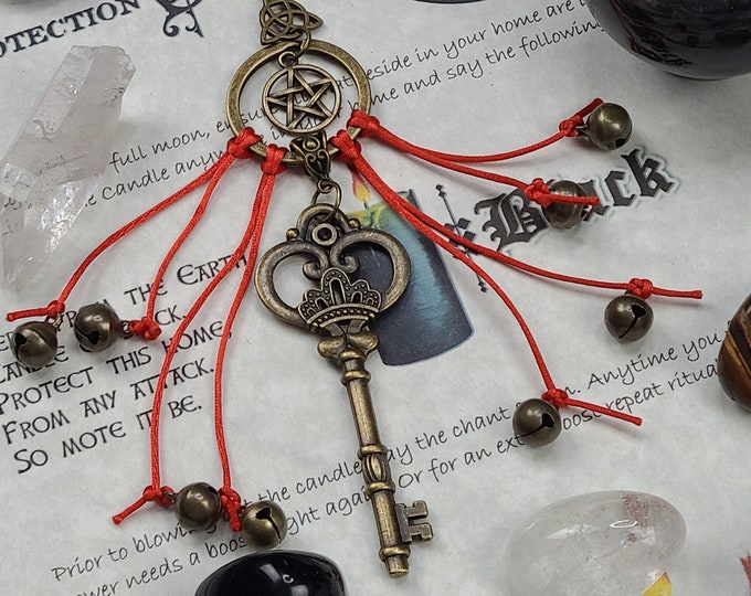 Handmade Witch Bells: Protective Home Decor, Wiccan Altar Charm, Door ...