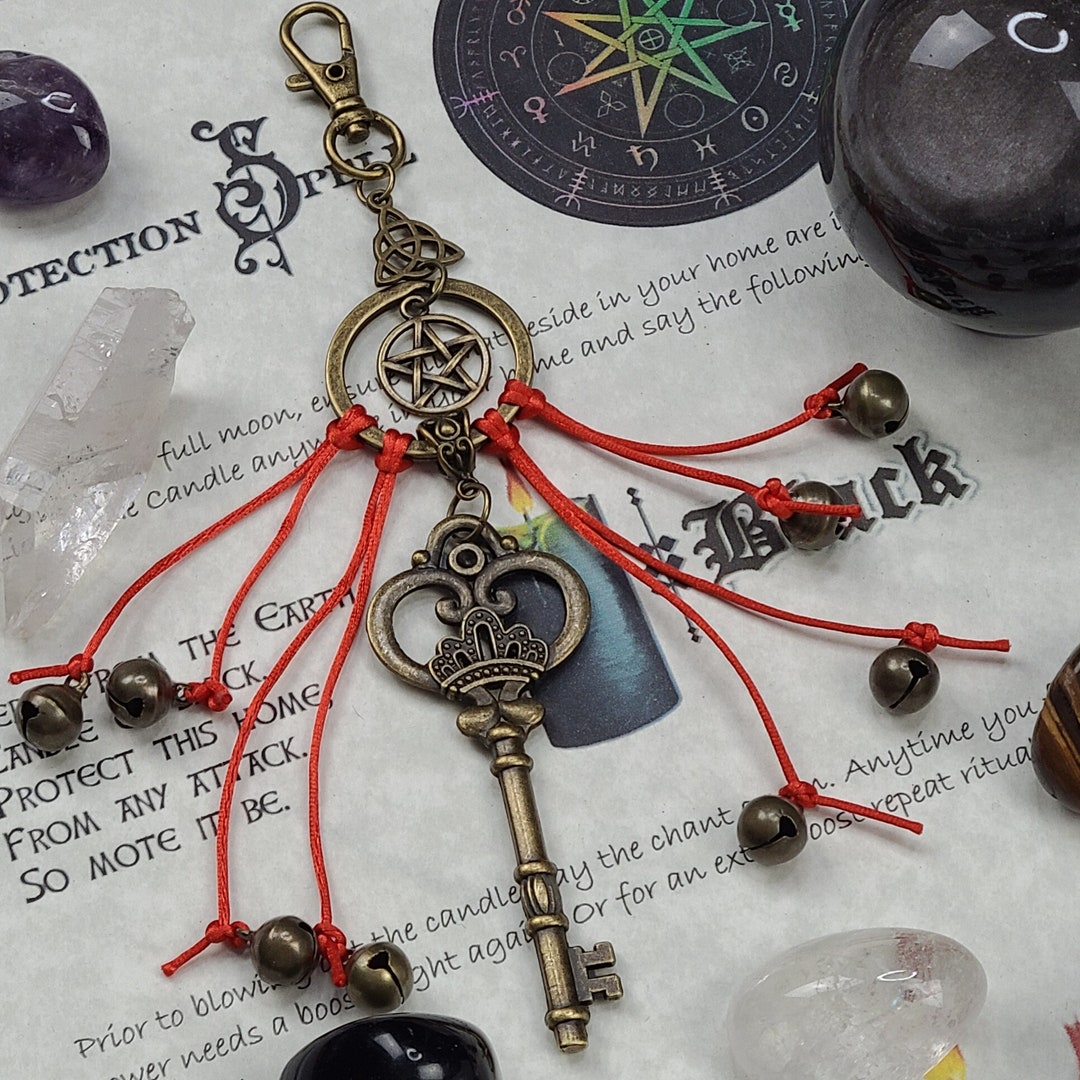 Handmade Witch Bells: Protective Home Decor, Wiccan Altar Charm, Door ...