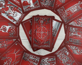 Tarot Cards Red - Etsy