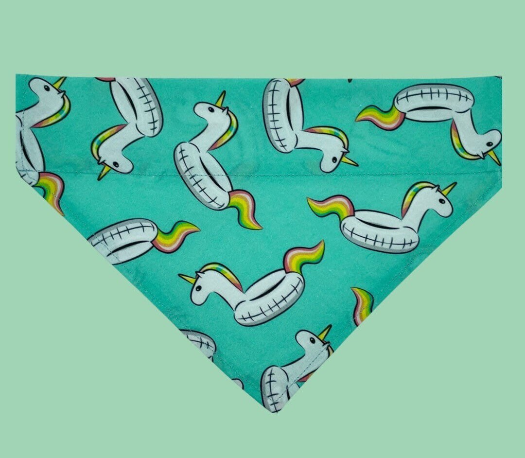 Unicorn Dog Bandana, Pool Float Dog Bandana, Funny Bandana, Dog Mom Dog ...
