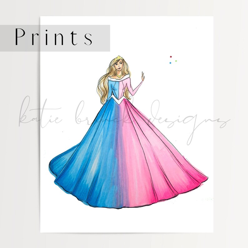 Sleeping Beauty Wall Art Sleeping Beauty Decor Girl Room Decor Princess ...