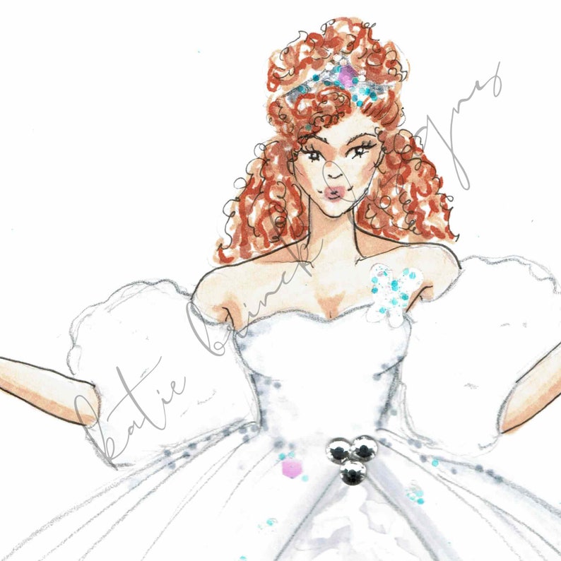 Princess Wall Art Princess White Dress Princess Room Decor Girl Room ...