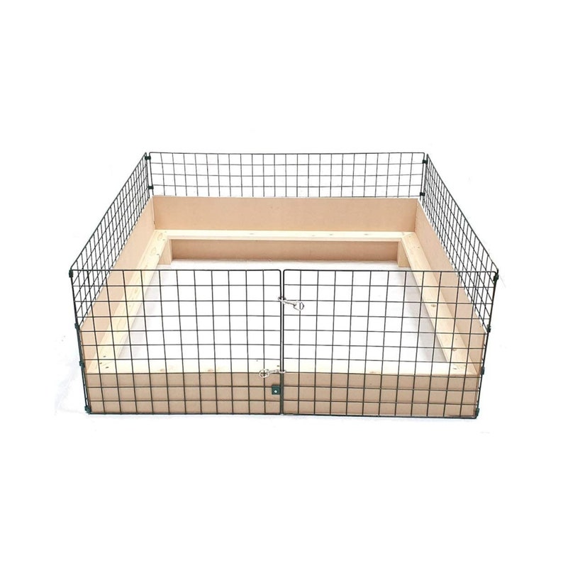 Puppy Dog Whelping Box 1.2m X 1.2m 4ft X 4ft With Timber Sides & Pig ...