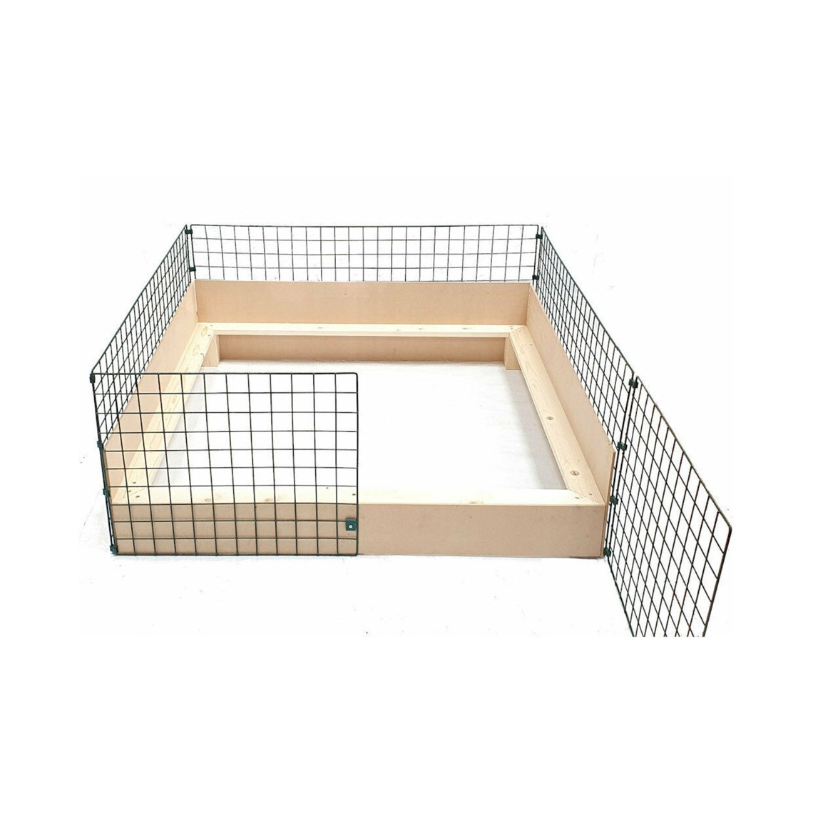 Puppy Dog Whelping Box 1.2m X 1.2m 4ft X 4ft With Timber Sides & Pig ...
