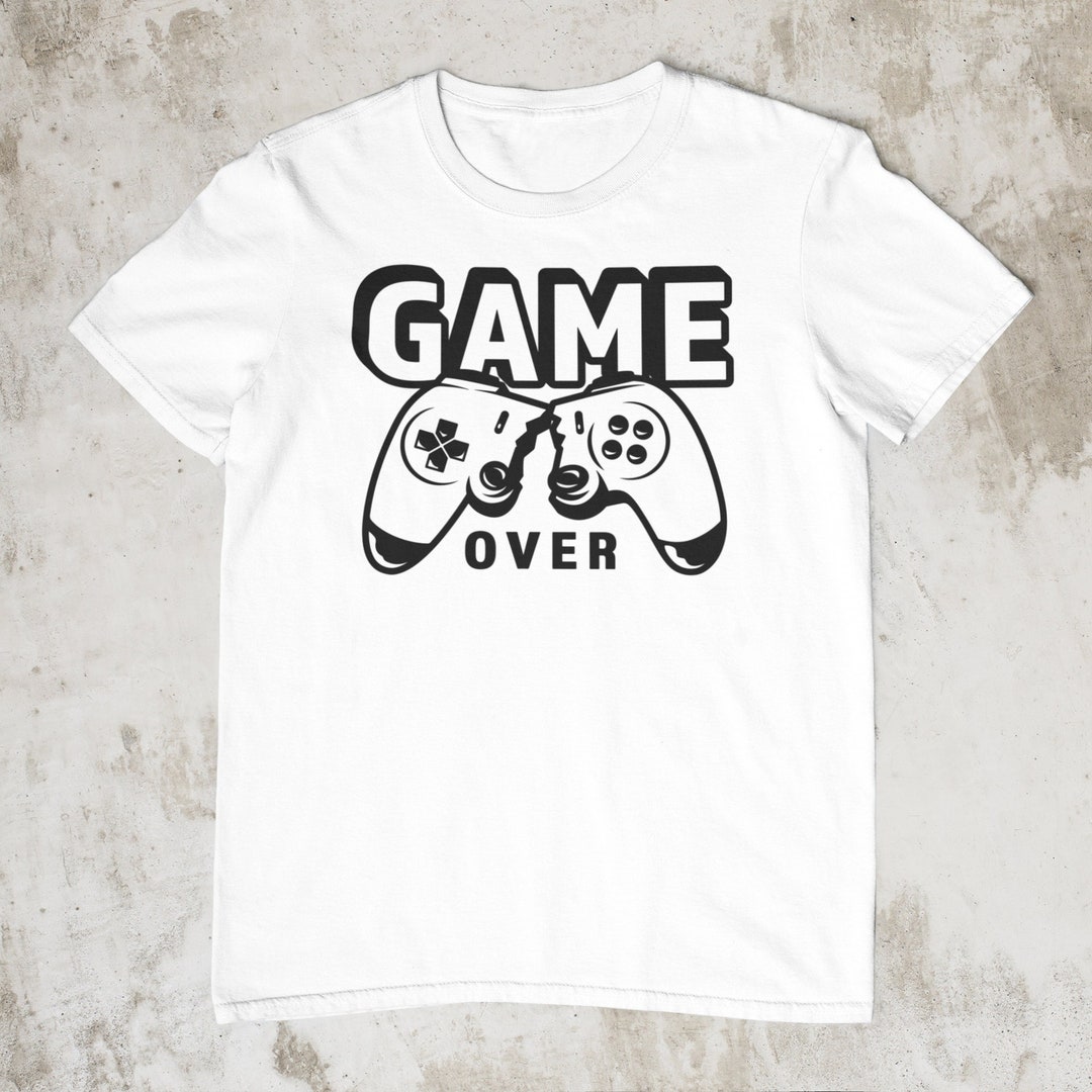 Game Over Shirt, Just Married Gamer Shirt, Wedding Bachelor Party Gamer ...
