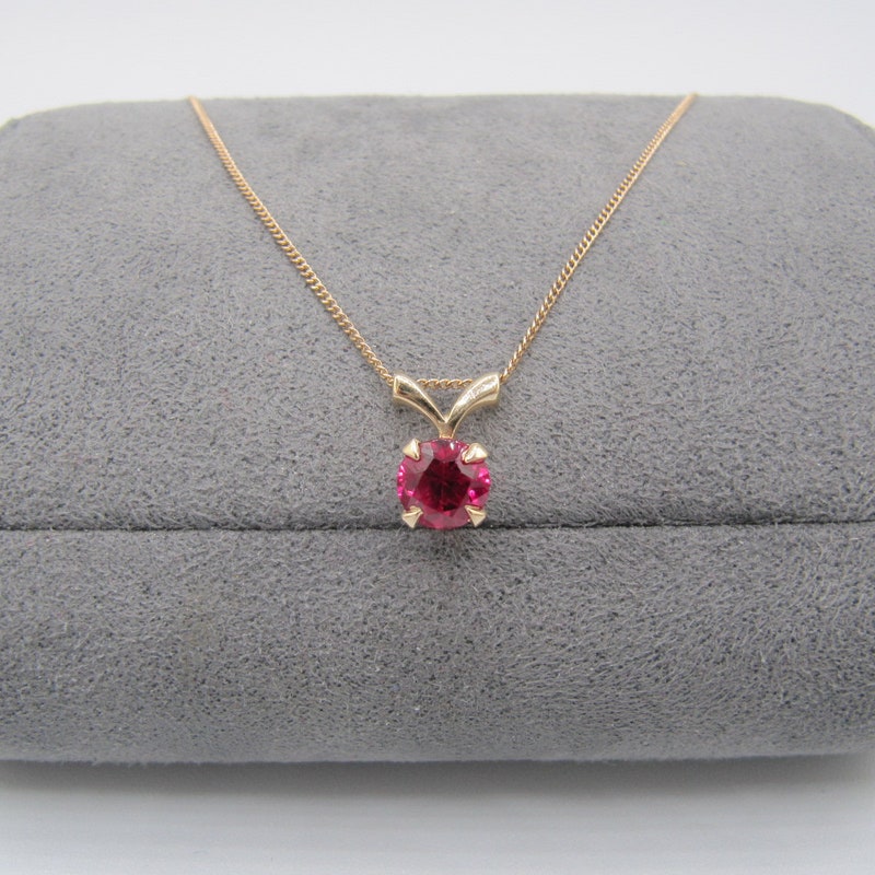 Synthetic Ruby - Etsy