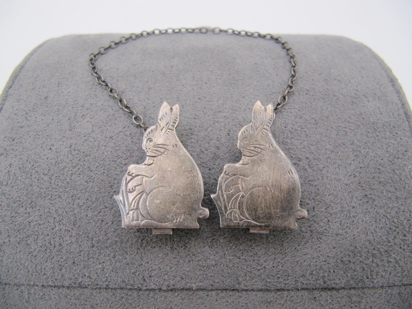 Vintage Webster Co Sterling Silver 925 Bunny Rabbit Baby Bib - Etsy