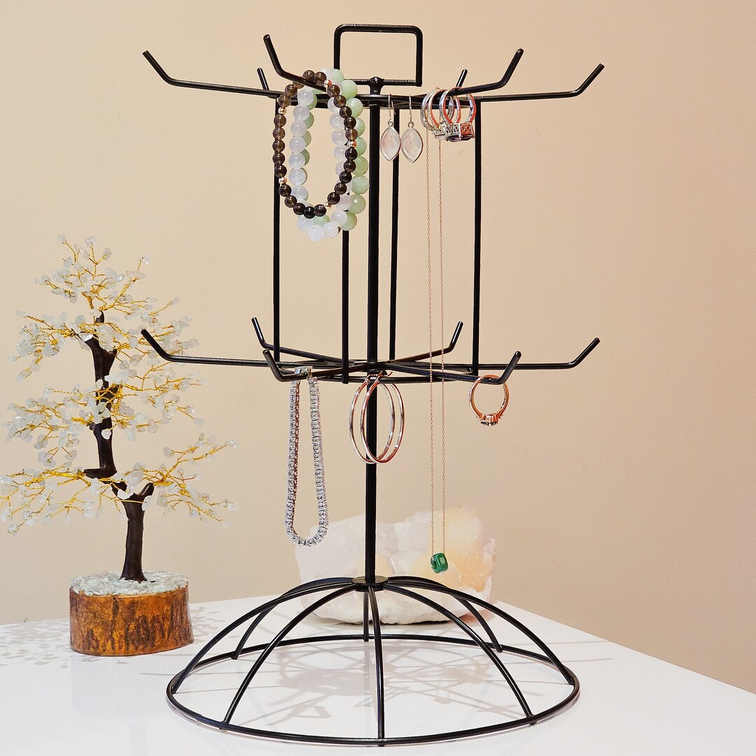 Black Metal Rotating Swivel Jewellery Display Stand - Etsy