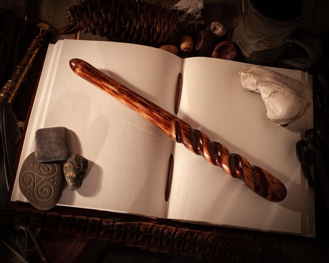 Unique Hand Made Stubby Beech Wood Wand - Etsy