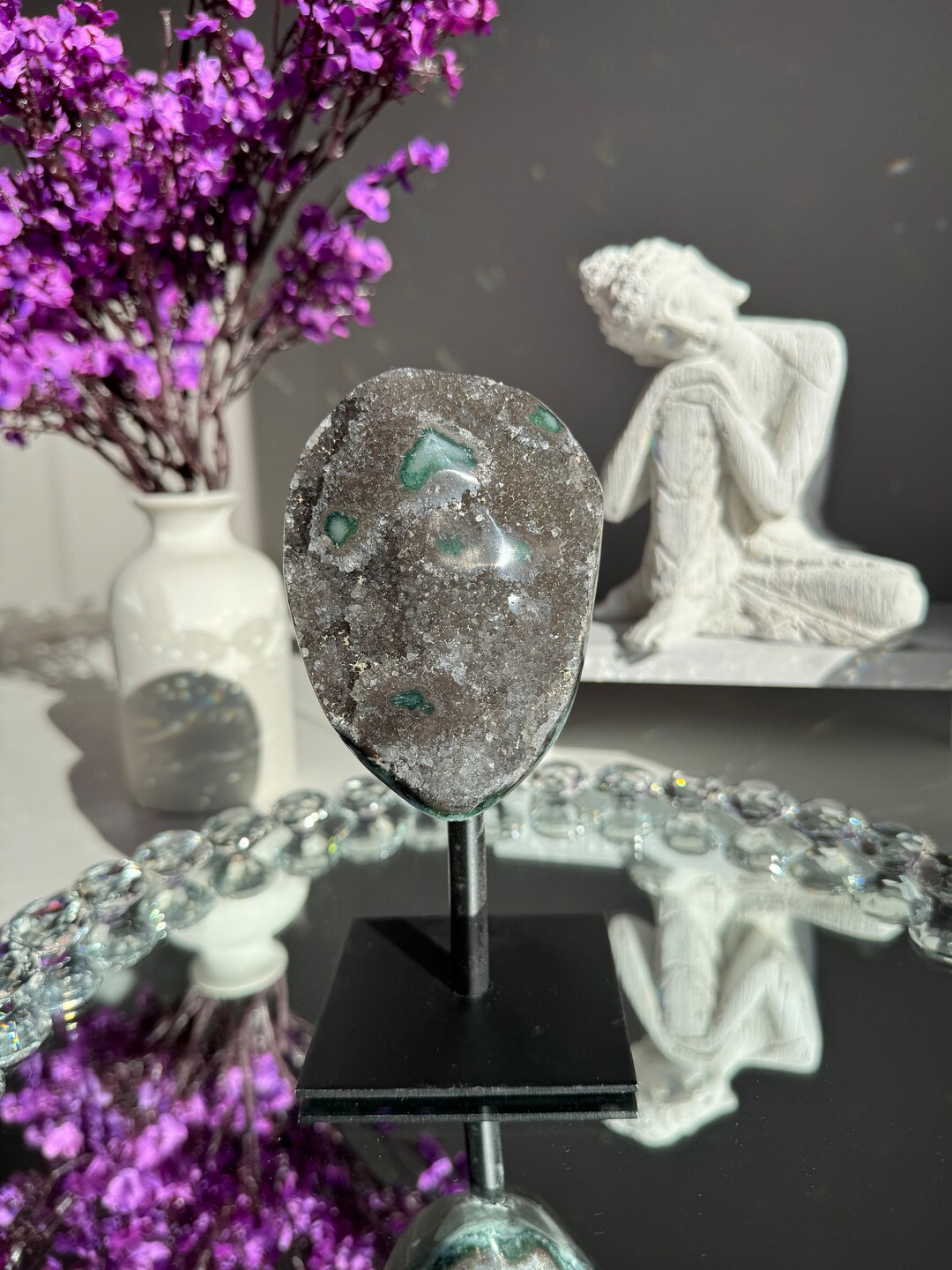 Amethyst on Stand Healing Crystals 2603 - Etsy
