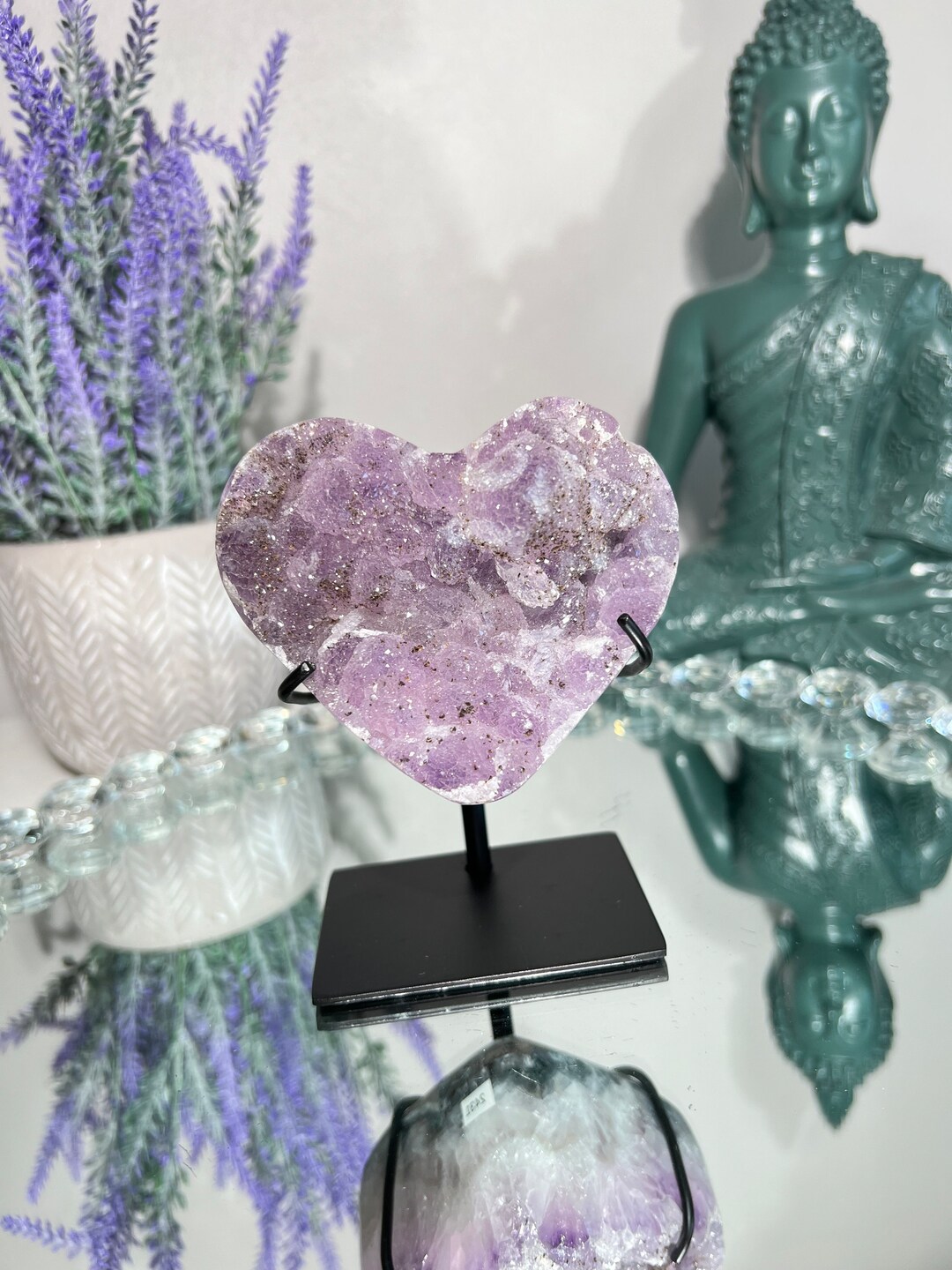 Sugar Amethyst Heart - Healing Crystals 2431 - Etsy