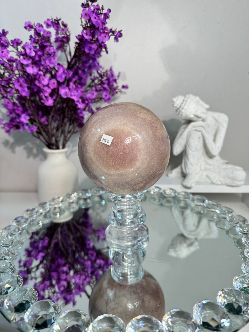 Druzy Pink Amethyst Sphere, Brazilian Crystal (100mm) 2939 - Etsy Canada