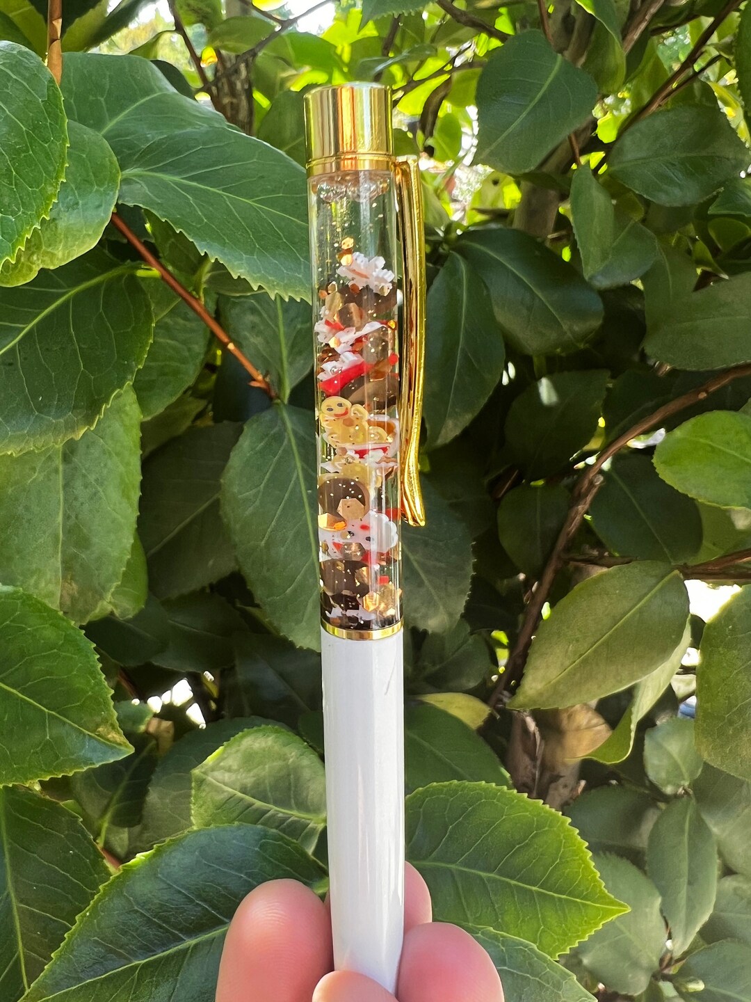 Santa's Hot Cocoa Blizzard Floating Glitter Pen, Planner Pen ...