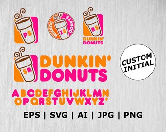 Dunkin Donuts Svg | Etsy