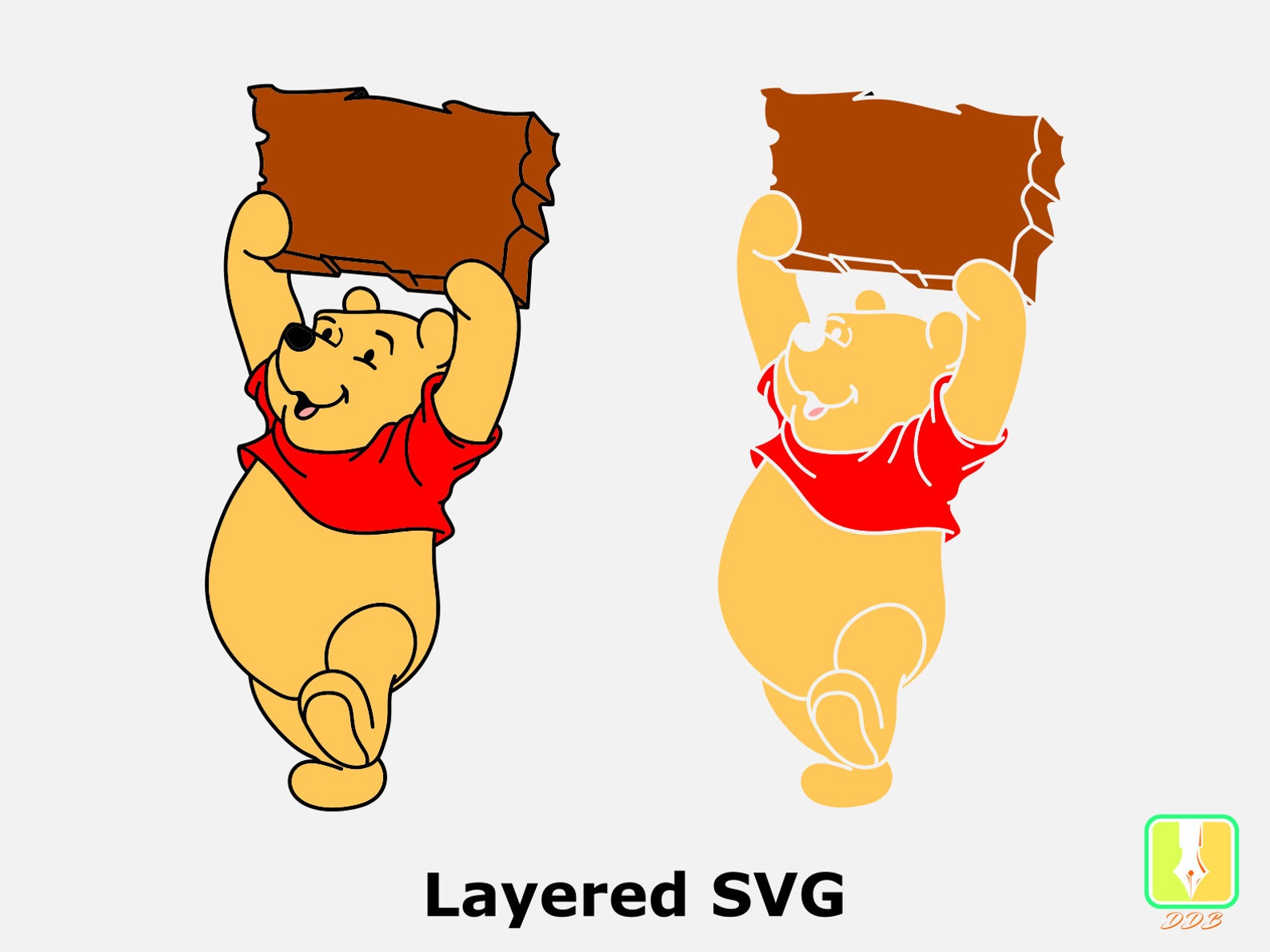 Winnie the Pooh SVG Love Svg Pooh Svg Tshirt Svg Tumbler | Etsy