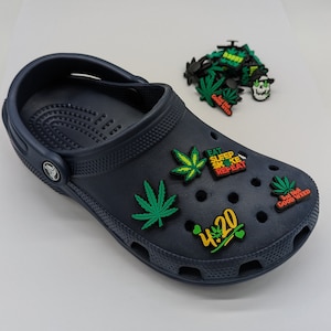 Marijuana Weed Leaf 4:20 Jibbitz Croc Shoe Clog Charms Decorations UK ...