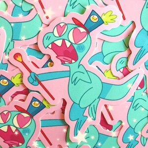 Lemon Demon Dinosaurchestra Vinyl Sticker - Etsy