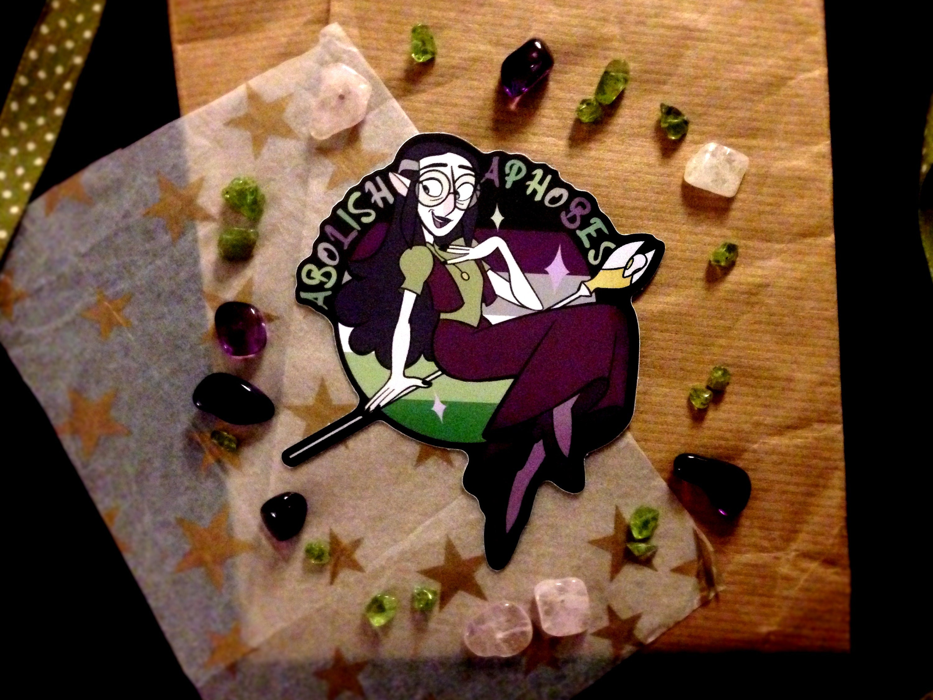 The Owl House Lilith Clawthorne Aroace Pride 10x10cm Sticker - Etsy