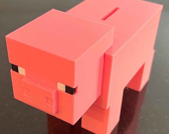 Minecraft Pig, Minecraft Pig Bank, Minecraft Gift, Minecraft Pig ...