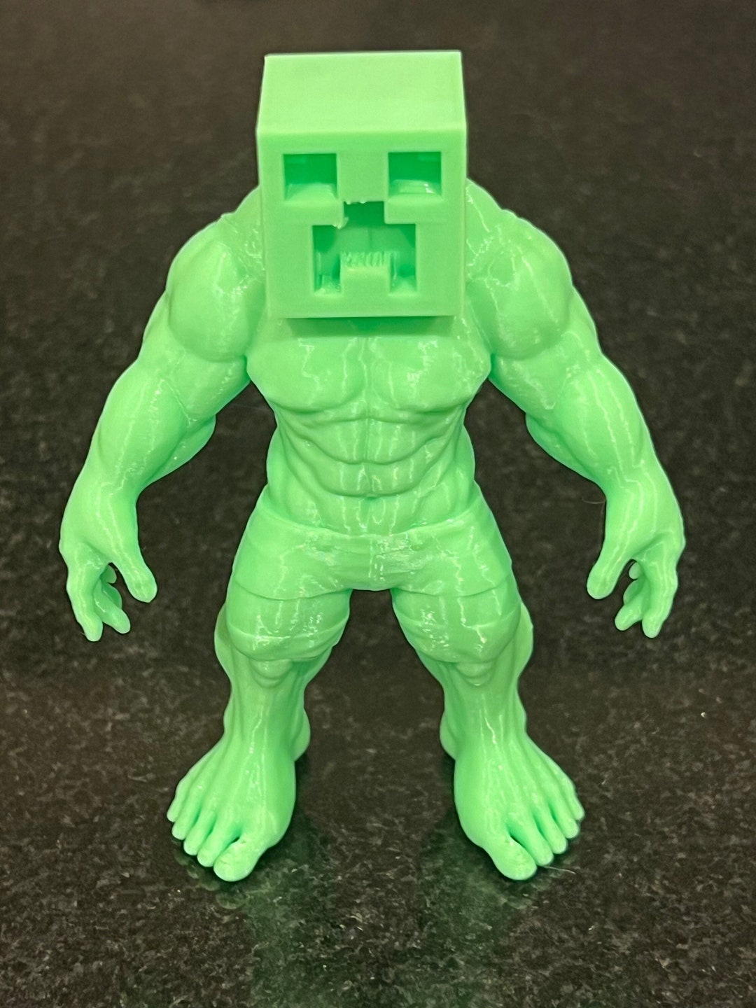 Minecraft Creeper Hulk Figurine Minecraft Gift Hulk Creeper - Etsy