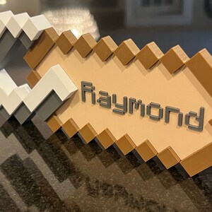 Minecraft Name Tag Personalized Custom Name Plate, Personalized Desk ...