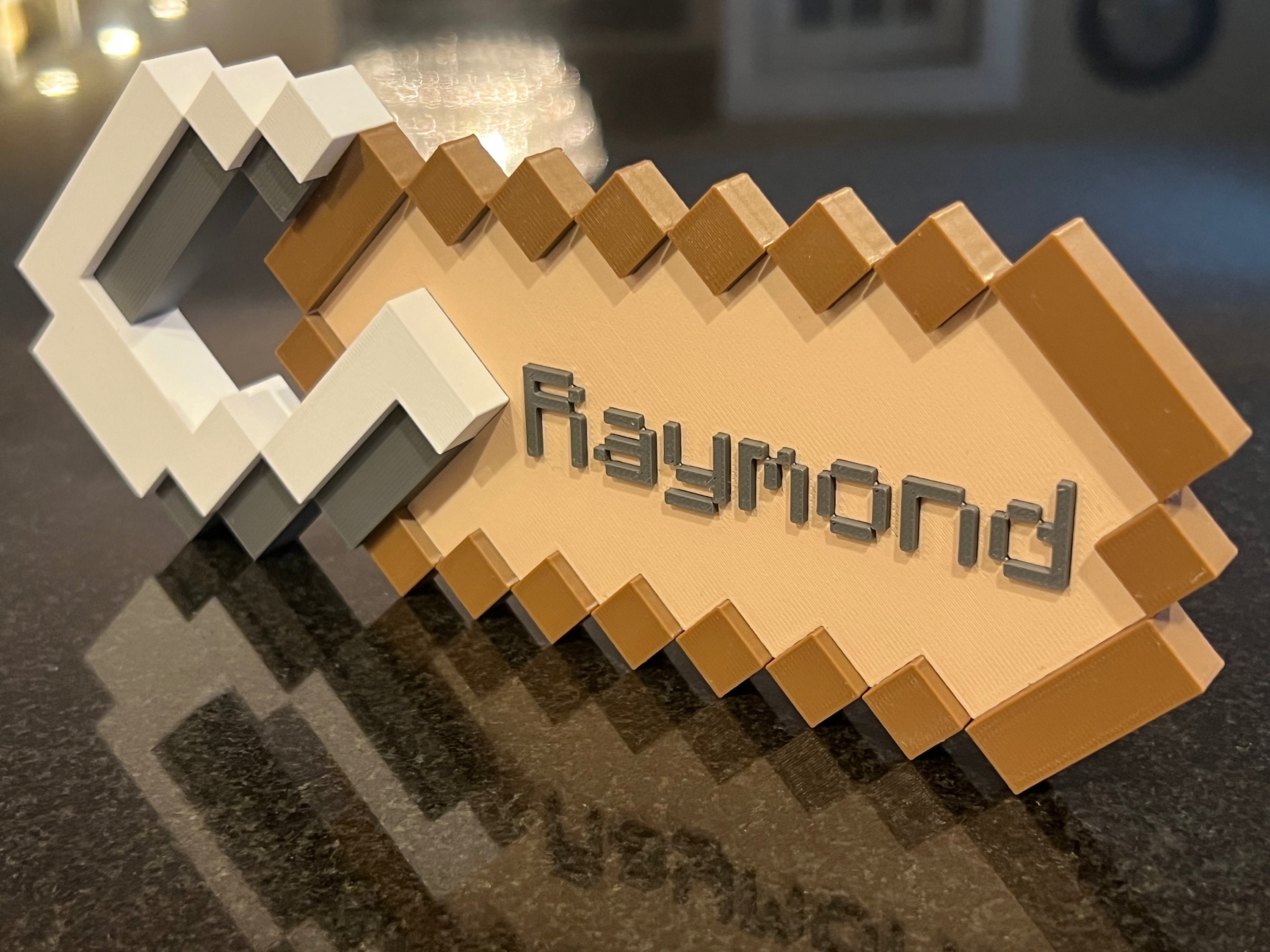 Minecraft Name Tag Personalized Custom Name Plate, Personalized Desk ...