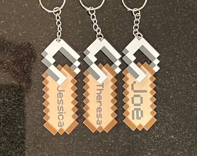 Minecraft Name Tag Personalized Custom Keychain, Custom Keychain ...