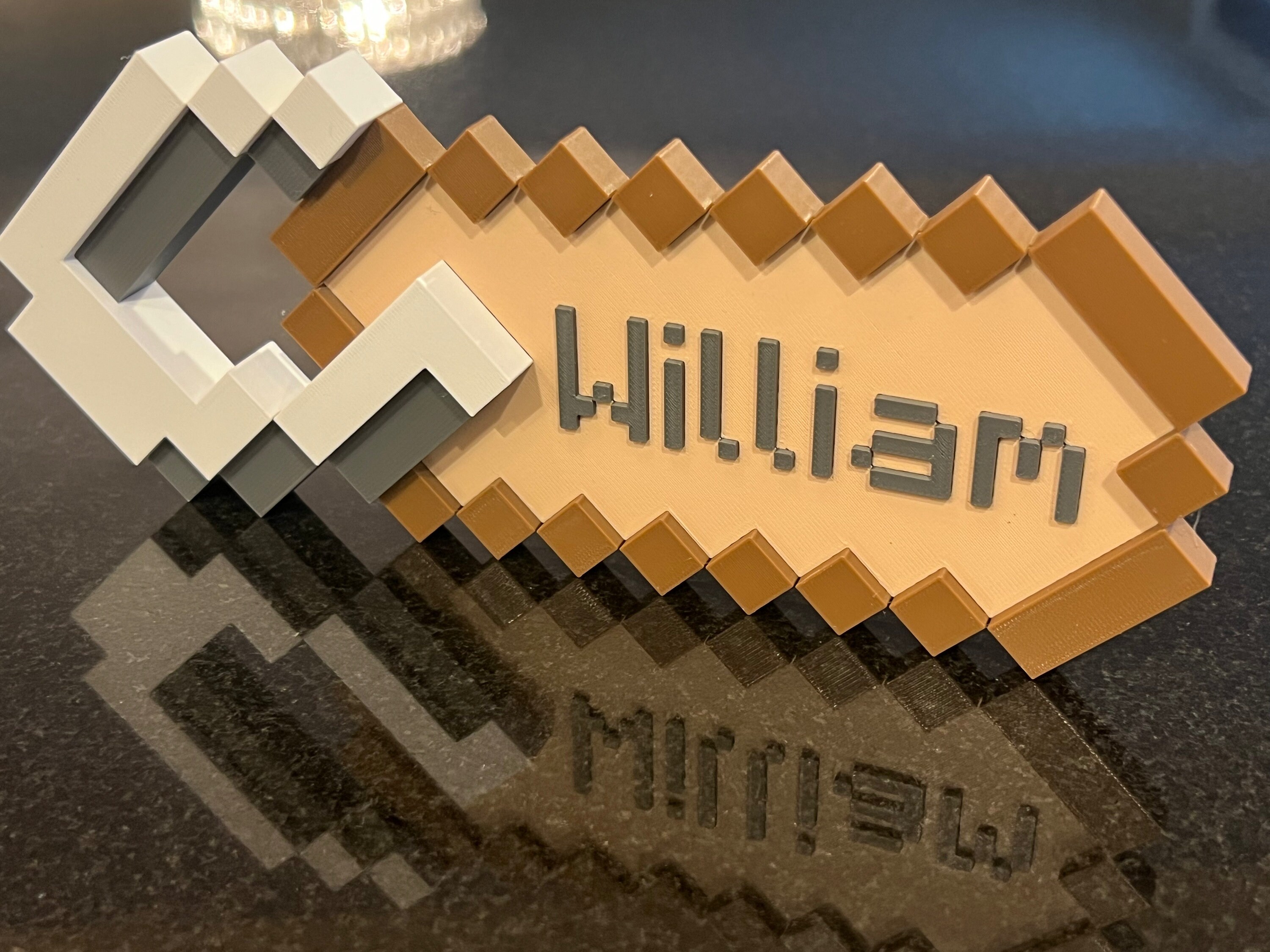 Minecraft Name Tag Personalized Custom Name Plate, Personalized Desk ...