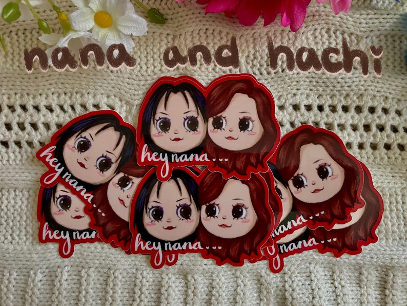 Nana and Hachi 'hey Nana' 3 Sticker Inspired by NANA Anime, Design by ...