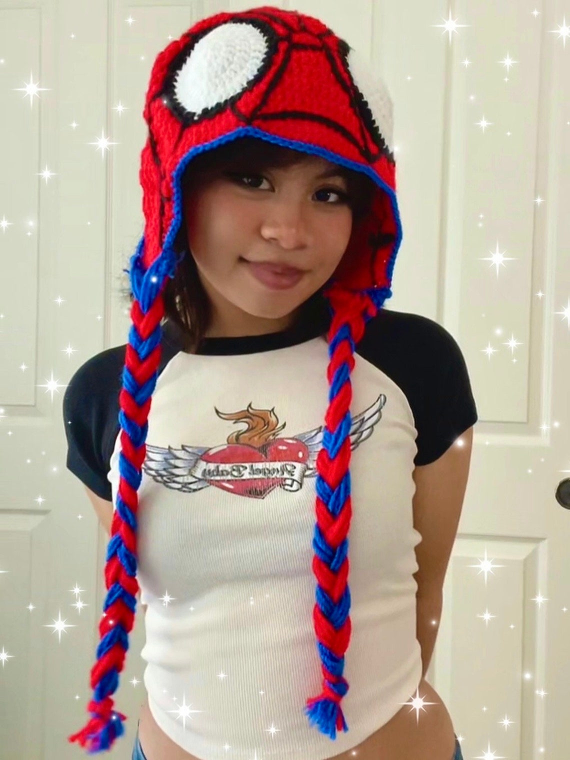 Crochet PATTERN Mayday Spider-man Spiderverse Inspired Beanie by ...