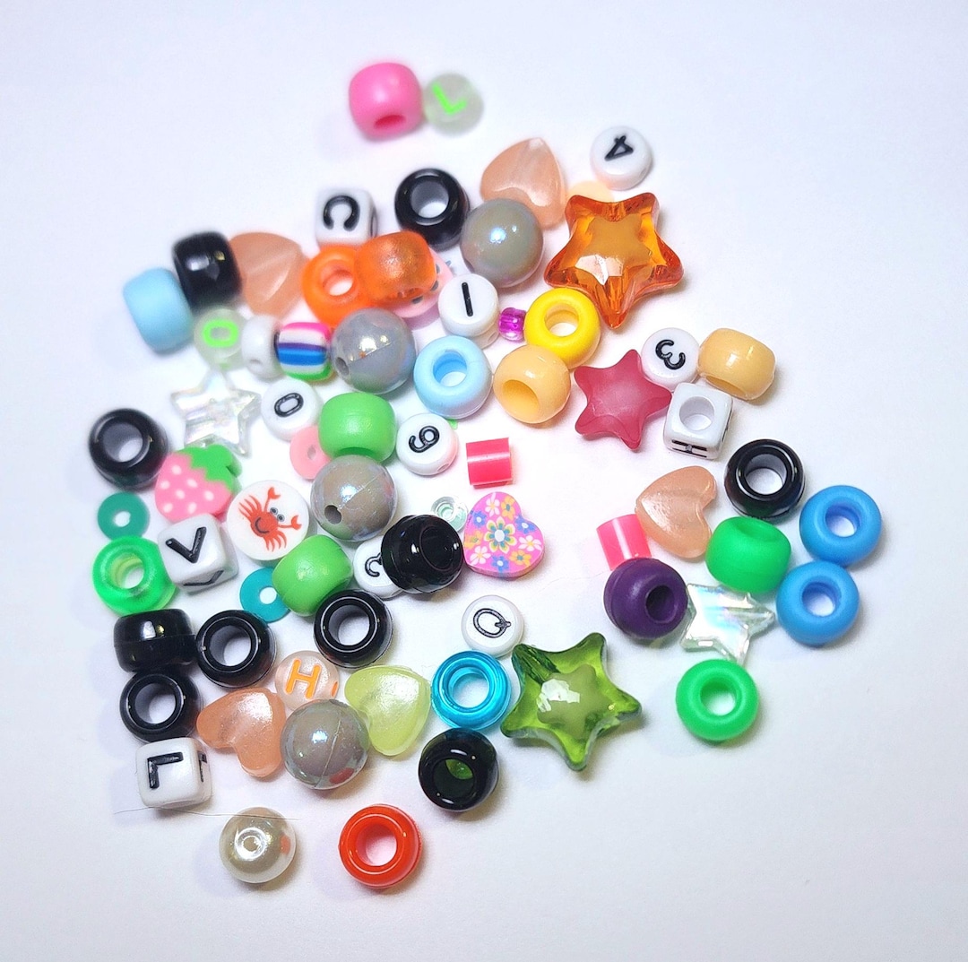 Mini Random Rainbow Bead Mix | Random Assorted Beads for Jewelry and ...
