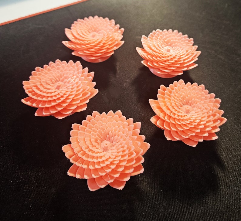 Lotus Flower Sculpture 3D Printed - Etsy