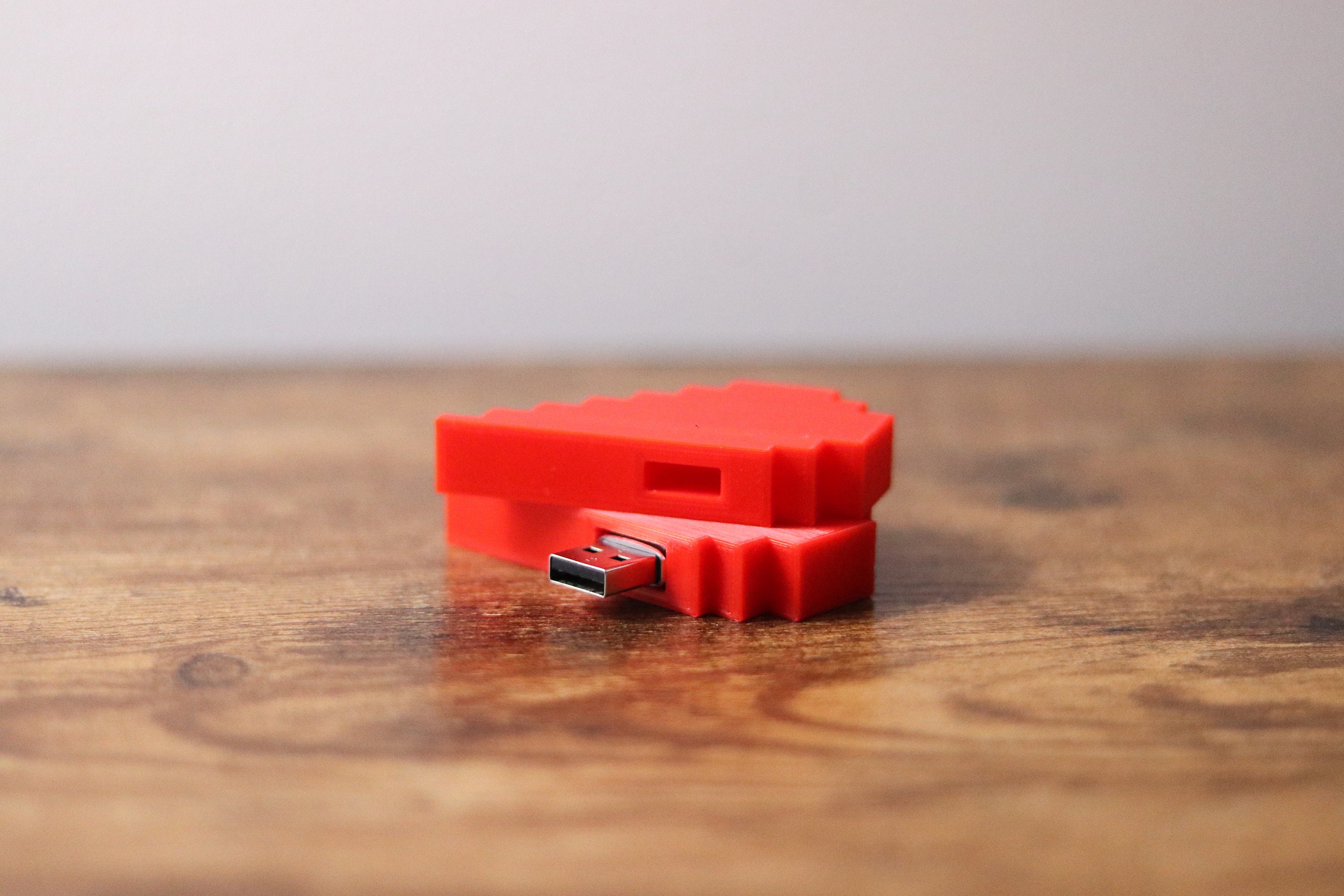 8-bit Heart USB Retro Heart Usb Flash Drive 64 Gb Digital - Etsy