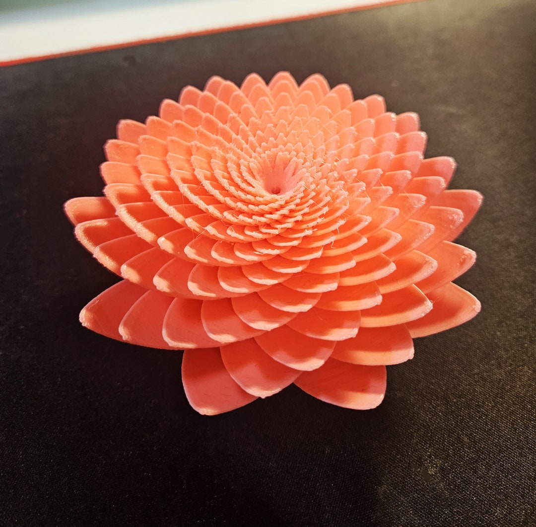 Lotus Flower Sculpture | 3D Printed - Etsy