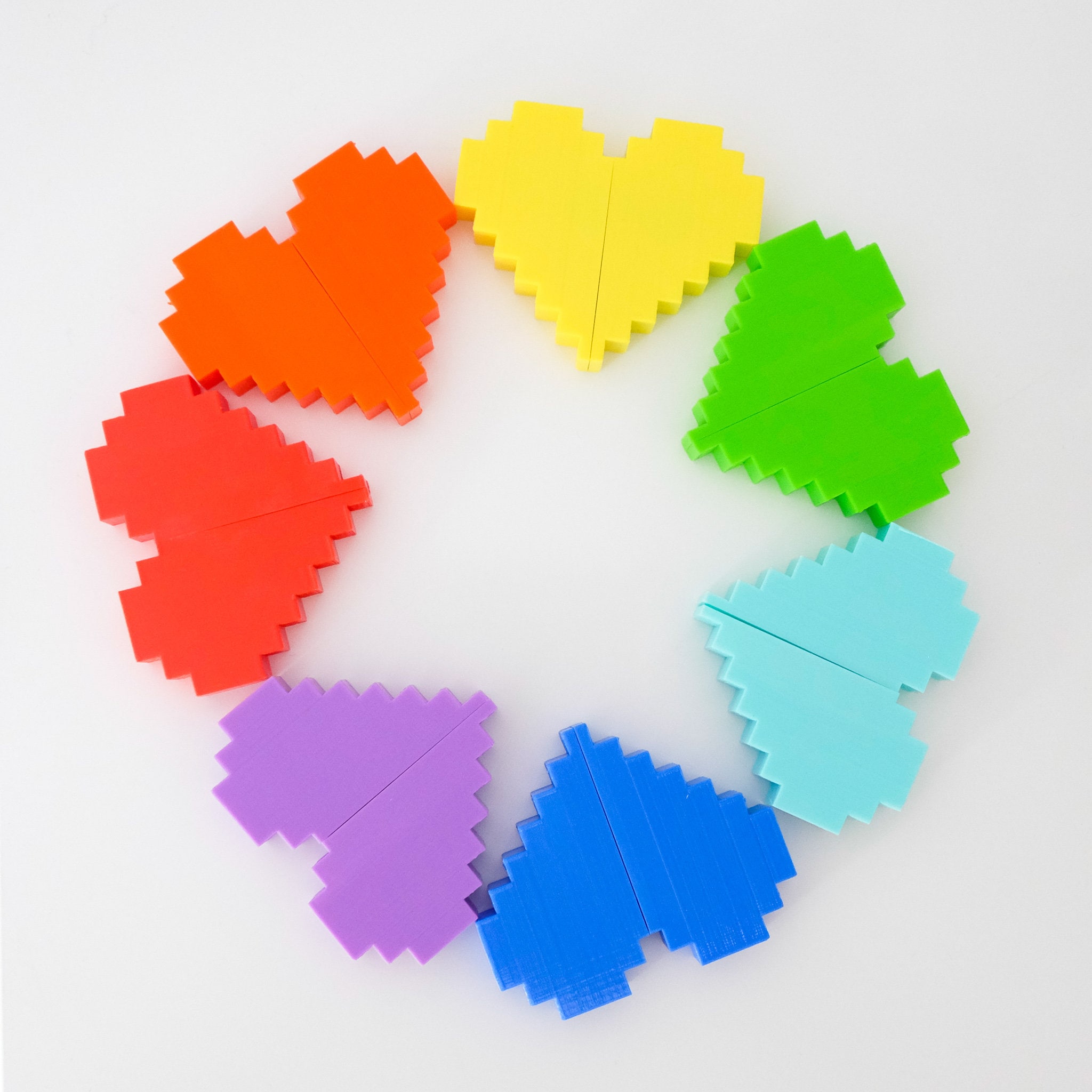 8-bit Heart USB Retro Heart Usb Flash Drive 64 Gb Digital - Etsy