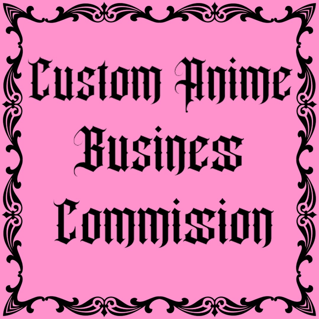Custom Anime Business Commission (posters, Stickers, Logos. Etc.) - Etsy