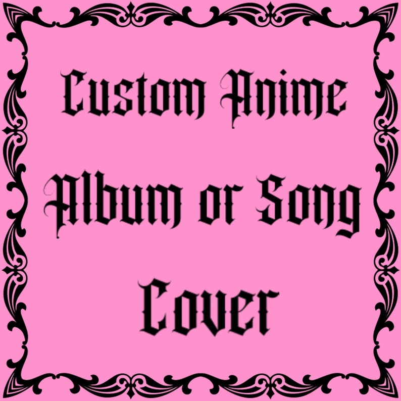 Custom Anime Album or Song Cover Drawing Art, Custom Anime Drawing ...